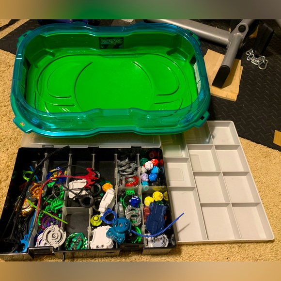 Beyblade | Toys | Huge Beyblade Lot Beyblades Spinning Track Case For ...
